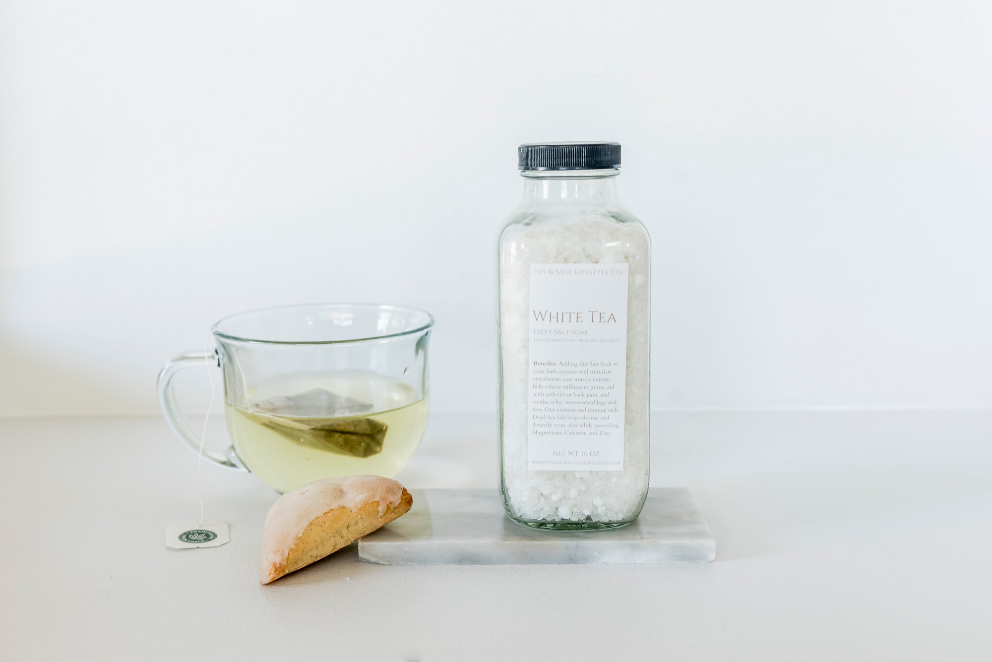 White Tea Salt Soak – Ivy & Sage Co.